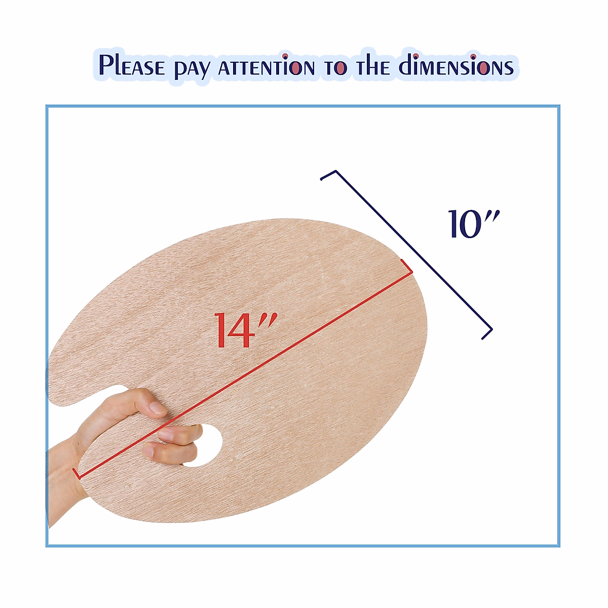 Mr. Pen- Wooden Paint Palette, 2 Pack, Artist Palette, Painting Palette, Oil Paint Palette, Wood Paint Palette, Art Pallet for Painting, Palettes, Wood Paint Pallet, Pallets for Painting, Wood Palette