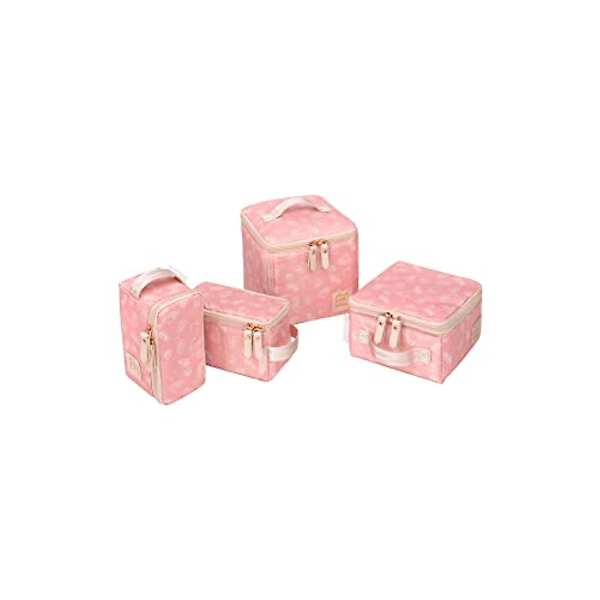 Petunia Pickle Bottom Inter-Mix 4-Piece Packing Cube Set | Portable Organization | Perfect Baby Caddy to Keep Everything Organized in Diaper Bag, Stroller or Nursery - Disney Princess