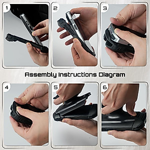 Trigger Handle for Zebra Symbol TC51 TC510K TC52 TC56 TC57 Handheld Barcode Scanner Mobile Computer - P/N: TRG-TC51-SNP1-01 (Requires Protective Case for Use; Case PN: SG-TC5X-EXO1/EXONHS-01)