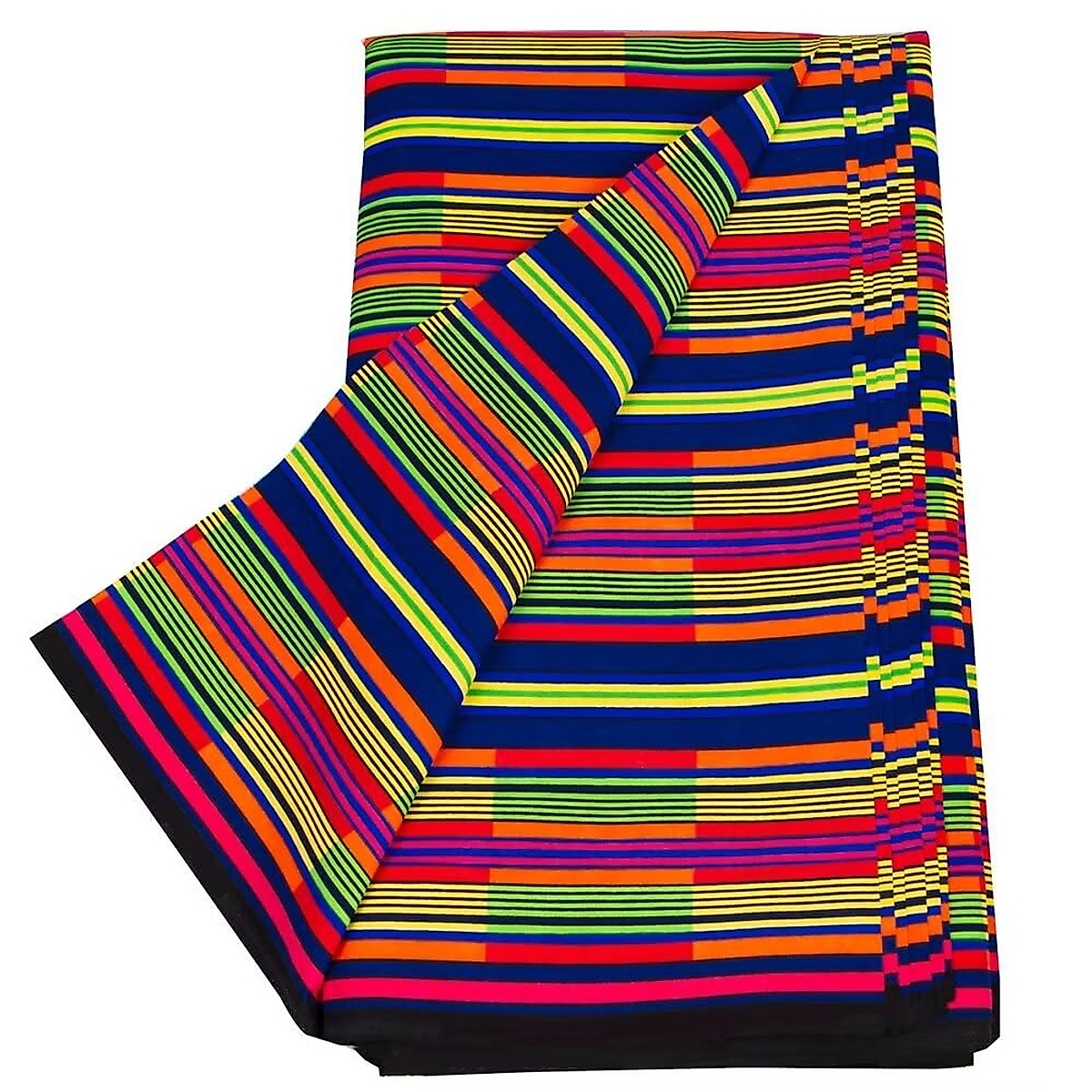 African Fabric 100% Cotton Fabric African Ankara Print Fabric 6 Yards One Piece 1525