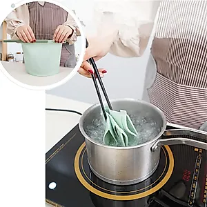 WanLann Reusable Silicone Ziplock Bags -Large Capacity Silicone Ziplock Bag 34OZ Convenient Storage and Microwave Safe (White)