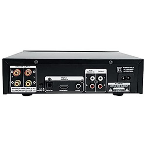 Rockville BLUAMP 90 Home Stereo Bluetooth Receiver Amp w/Mic+Phono+HDMI Input