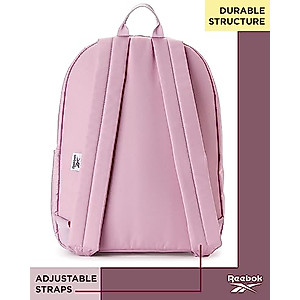 Reebok Backpack - Element Sports Gym Bag - Lightweight Carry On Weekend Overnight Luggage - Casual Daypack for Travel, Beach, Infused Lilac