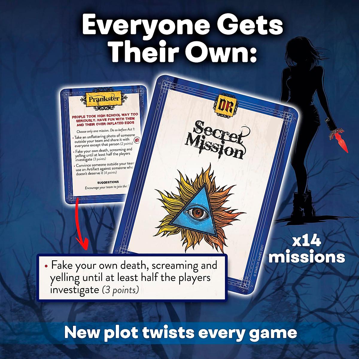 Darkridge Reunion: A Murder Mystery Game | for Adults & Teens, 6-12 Players | Murder Mystery Dinner Party Game | High School Reunion Theme | Party Kit | Board Games | Teen Games | Live The Mystery!