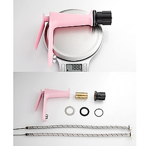 Kitchen Sink Mixer Taps Basin Mixer Faucet, Bathroom Sink Tap, Pink Brass Hot and Cold Single Hole Bath Faucet, Single Handle Basin Tap Wash Basin Tap Compatible with Balcony Laundry,Sink Faucet
