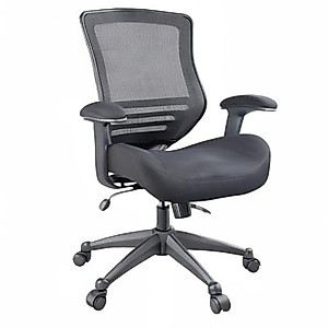 BOLISS Ergonomic Office Computer Desk Chair Height Adjusting Arm Waist Support Function-Black