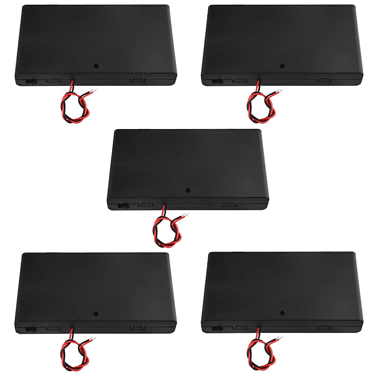 WMYCONGCONG 5 PCS 8 x 1.5V 12V AA Battery Holder Case Box with ON/Off Switch and Leads Wire