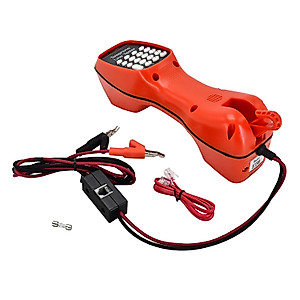 Notonparts ST230D Telephone Line Tester Butt Set Lineman Test Sets LCD Dry Battery Compatible with Mini Telephone Line Tester detect line Faults