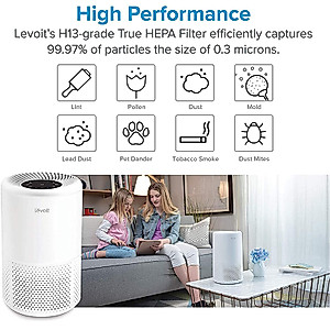 LEVOIT LV-H133 Air Purifier Replacement Filter + LEVOIT Vista 200 Air Purifier Replacement Filter