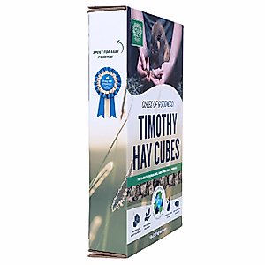 Small Pet Select - Straight Timothy Hay Cubes - 100% All Natural Timothy Hay, Not Blended - Delivered Fresh, Guarantee, (5 lb)