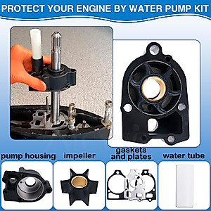 96148Q8 Water Pump Kit Impeller Kit for Mercury and Mariner Outboard and MerCruiser Alpha One Stern Drives Impeller Kit 96148A8 46-96148A8 46-96148Q8 46-96148T8 18-3217