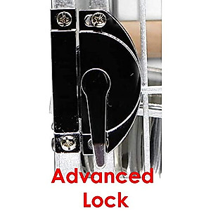 64" Extra Large Wrought Iron Chewproof 4-Levels Tight 1/2-inch Bar Spacing Ferret Chinchilla Sugar Glider Mice Rat Home Cage with Removable Stand On Wheels