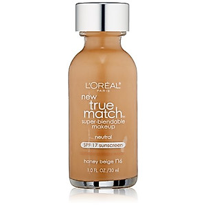 L'Oréal Paris True Match Super-Blendable Makeup, Honey Beige, 1 fl. oz.