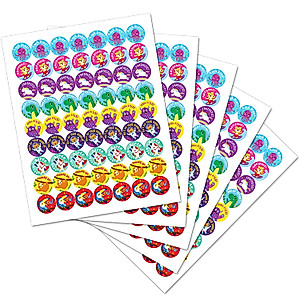 Sweetzer & Orange Reward Stickers for Teachers. 1008 Stickers for Kids in 9 Designs. 1 Inch School Stickers on Sheets. Teacher Supplies for Classroom, Potty Training Stickers, Motivational Stickers