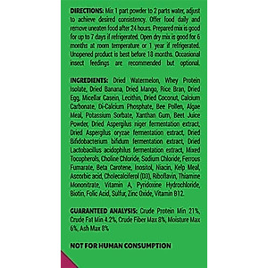 Pangea Fruit Mix Watermelon Complete Gecko Diet 2 oz, Green