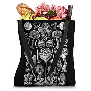 Goth Vintage Weird Botanical Graphic Art Fall Mushrooms Tote Bag