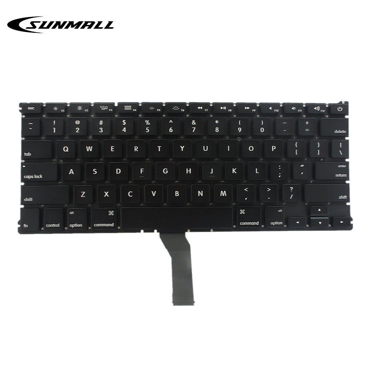 SUNMALL A1466 Keyboard Keyboard Replacement Compatible with Apple MacBook Air 13" A1369 (2011) A1466 (2012-2015) MJVE2LL/A MD760LL/A MC965LL/A MD231LL/A MJVG2LL/A Series Laptop Keyboard