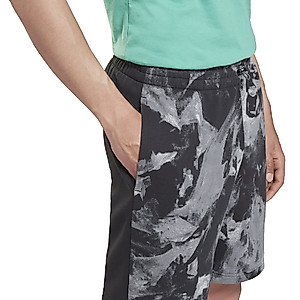 Reebok Men's Standard Graphic Shorts, Black, XX-Large