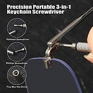 LEONTOOL 6 Inches Nose Pad Plier Adjusting Eyeglass Arms Frame Eyeglasses Repairing Plier Stainless Steel Optical Hand Tool Frames Clamp Repair Tool with Screwdriver and Glasses Cloth