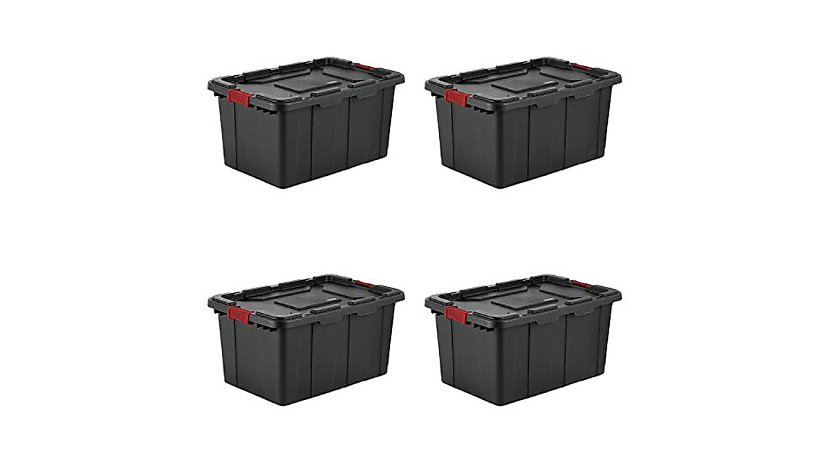 Sterilite Industrial Totes 15 & 27 Gallons Rugged & Secure