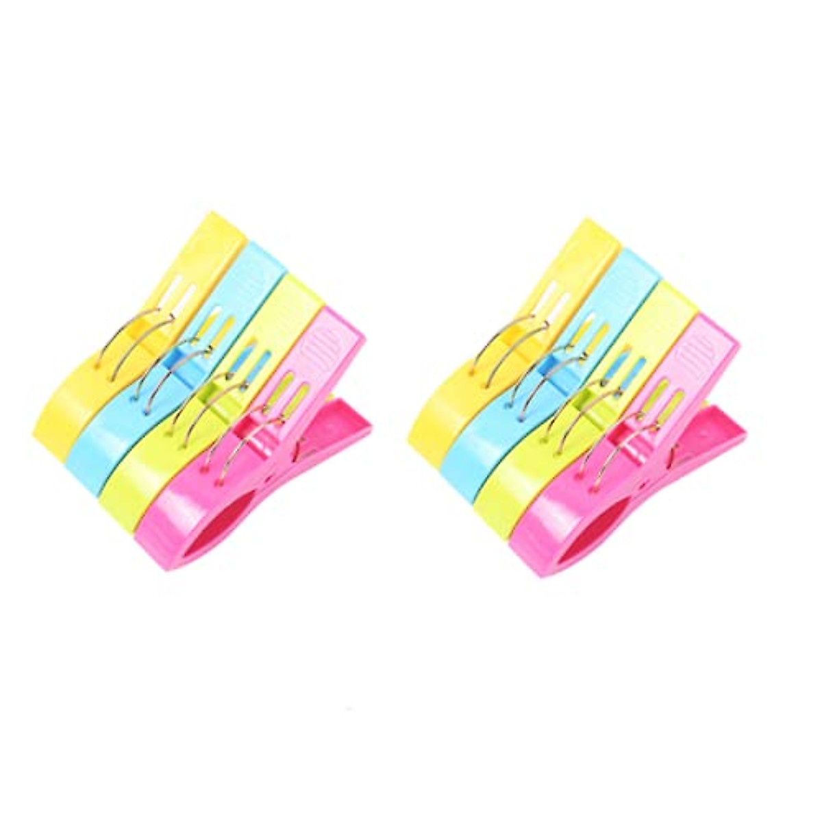 HLLMX 8 PCS Plastic Clip Cloth Clip Towel Clip Chair Clip Prevents Towel, Clothes and Quilt from Blowing Away