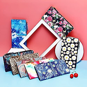 YOUBDM Slim Wallets for Women Credit Card Holder RFID Bifold Clutch Wallets Checkbook with Zipper Pocket