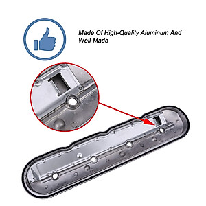 ONER AUTO PARTS Driver Side Valve Cover with Gasket & Bolts Compatible with 1999-2008 Cadillac Escalade, Chevy Silverado, Suburban, Tahoe, Trailblazer, GMC Sierra, Yukon, Replace# 12570427 264-965