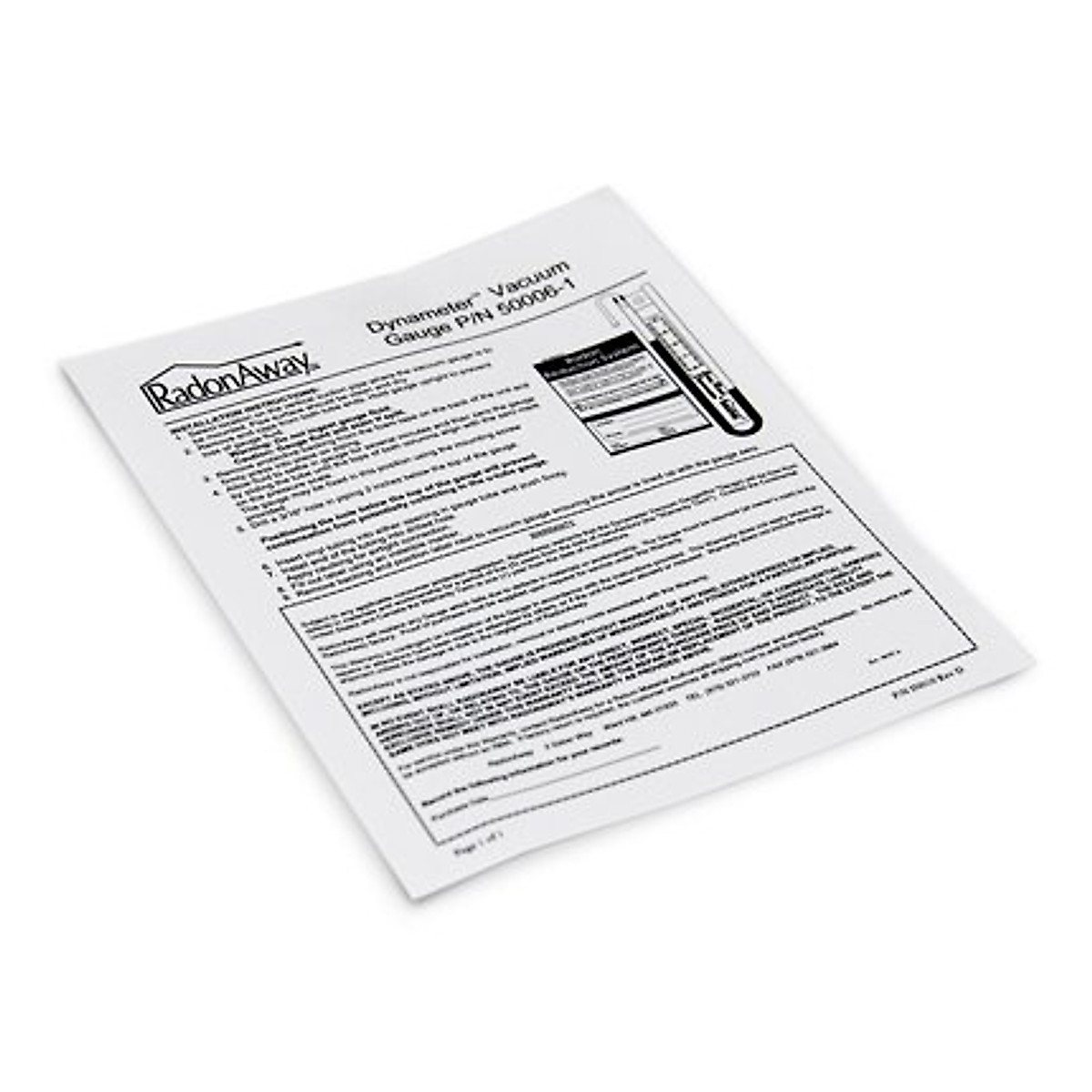 RadonAway GP501 Radon Fan & Install kit: Two 3"x3" Black Couplings & U-Tube Vacuum Gauge & Radon System Labels