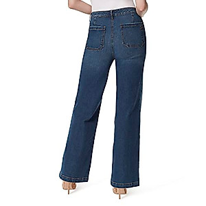 Jessica Simpson Women's Size Tease High Rise Wide Leg Jean, Midnight Games, 20 Plus Regular