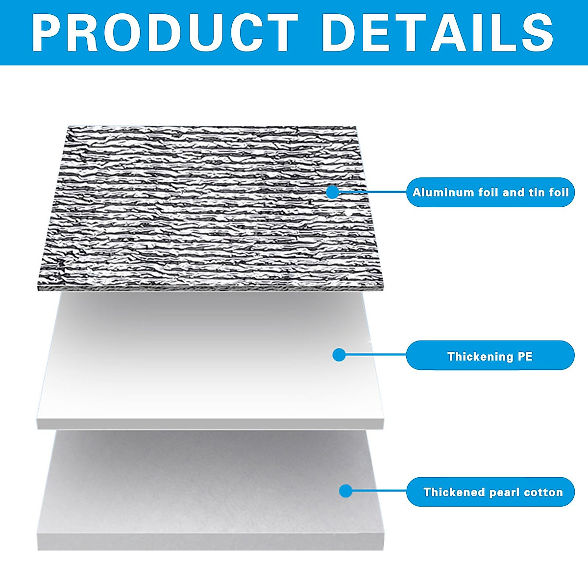 10 PCS Reusable Insulated Shipping Bags 13.4 x 9.5 x 13 Inch, Thermal Box Liners for Lunch Box Camping Picnic Foil Insulated Bag Liner Waterproof Insulation Package for Frozen and Hot Food