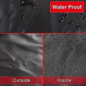 56inch Grill Cover for Masterbuilt 560 and 800 Digital Charcoal Smoker Grill, 1680D Waterproof Griddle Cover for Masterbuilt MB20080220 Gravity Series Grills, Black