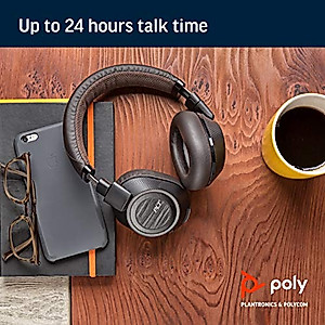 Poly (Plantronics + Polycom) Plantronics BackBeat PRO 2 Headphones - Wireless Noise Cancelling - Black Tan, Black and Tan