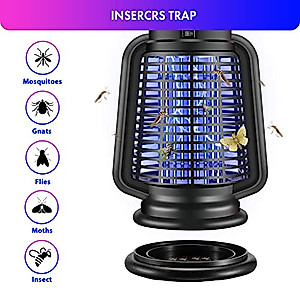 ICFPWR Bug Zapper Outdoor, 18W & 4200V Powerful Electric Fly Traps Outdoor for Patio Backyard and Home, Mosquito Zapper Bug Zapper Indoor for Mosquitoes Flies Bugs