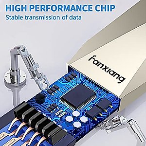 Fanxiang USB 32GB Flash Drive 3.1, Read Speed up to 250MB/S, USB Thumb Drive Portable Small High-Speed Storage Memory Stick, Suitable for PC/Tablet/Mac/Laptop(Silver)