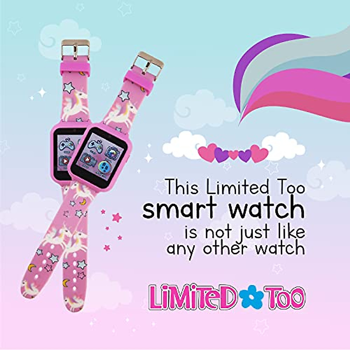 Limited Too Smart Watch for Girls,Pedometer Light Pink