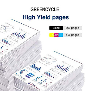 greencycle Remanufactured 60 XL Ink Cartridge Replacement for HP 60XL CC641WN CC644WN Compatible for Envy 100 D410a D410b PhotoSmart C4635 C4680C4700 DESKJET D2500 D2545 Printer (1 Black,1 Color)