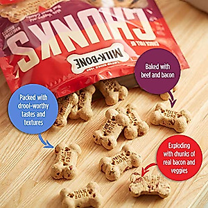 Milk-Bone Chock Full of Chunks with Beef and Bacon Dog Treats, 32 Ounces (Pack of 2)