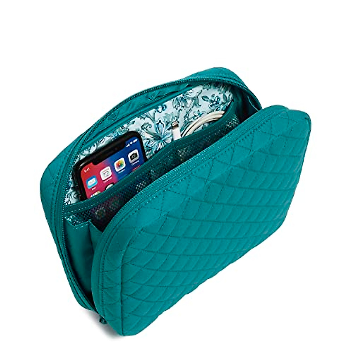 Vera Bradley Women's Cotton Cord Organizer, Forever Green - Recycled Cotton, One Size