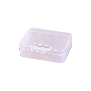 ljhnba Transparent Plastic Storage Box With Buckle And Lid Jewelry Display Organizer For Necklace Small Items Organization Case Small Plastic Box With Lid