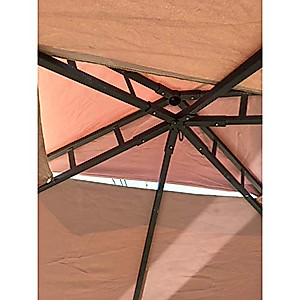 Garden Winds Replacement Canopy Top Cover for The Aldi Gardenline Grill Gazebo - Standard 350 (Will not fit Any Other Model) - Top Tier 34" x 21", Bottom Tier 96" x 60"