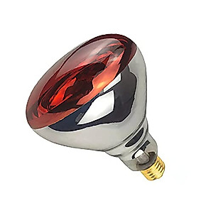 BONGBADA 2 Pack 250W Heat Lamp Red Infrared Bulbs Glass Lamp Bulb for Food Service, Brooder Bulb, Chicks, Pet, Bathroom, Light Therapy Use E26 Base, Flood Light Heat Lamp Bulb.