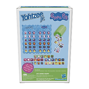 Hasbro Gaming Yahtzee Jr.: Peppa Pig Edition Board Game for Kids Ages 4 and Up, Counting and Matching Game for Preschoolers (Amazon Exclusive)