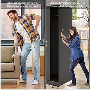 Furniture Moving Dolly, Heavy Furniture Lift Mover with 360° Rotation Wheels, Easy to Moving Heavy Furniture Moving Tool Set Load Capacity Up to 1320 Lbs, Suitable for Sofa, Cabinet