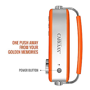 Saregama Carvaan Premium (Pop Color Range) Hindi - Portable Music Player with 5000 Preloaded Songs, FM/BT/AUX (Candy Orange)