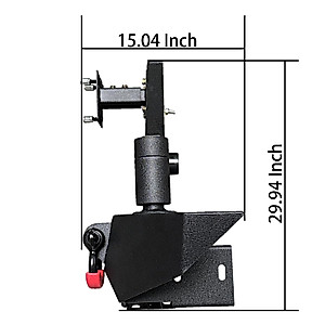 TIOYAR Rear Bumper Off-Road Compatible with 2007-2017 Jeep Wrangler JK & JKU w/Tire Carrier Linkage & LED Lights
