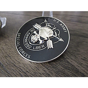 Oneworldtreasures United States Army Special Forces Group Airborne SFG A Green Berets Skull Challenge Coin