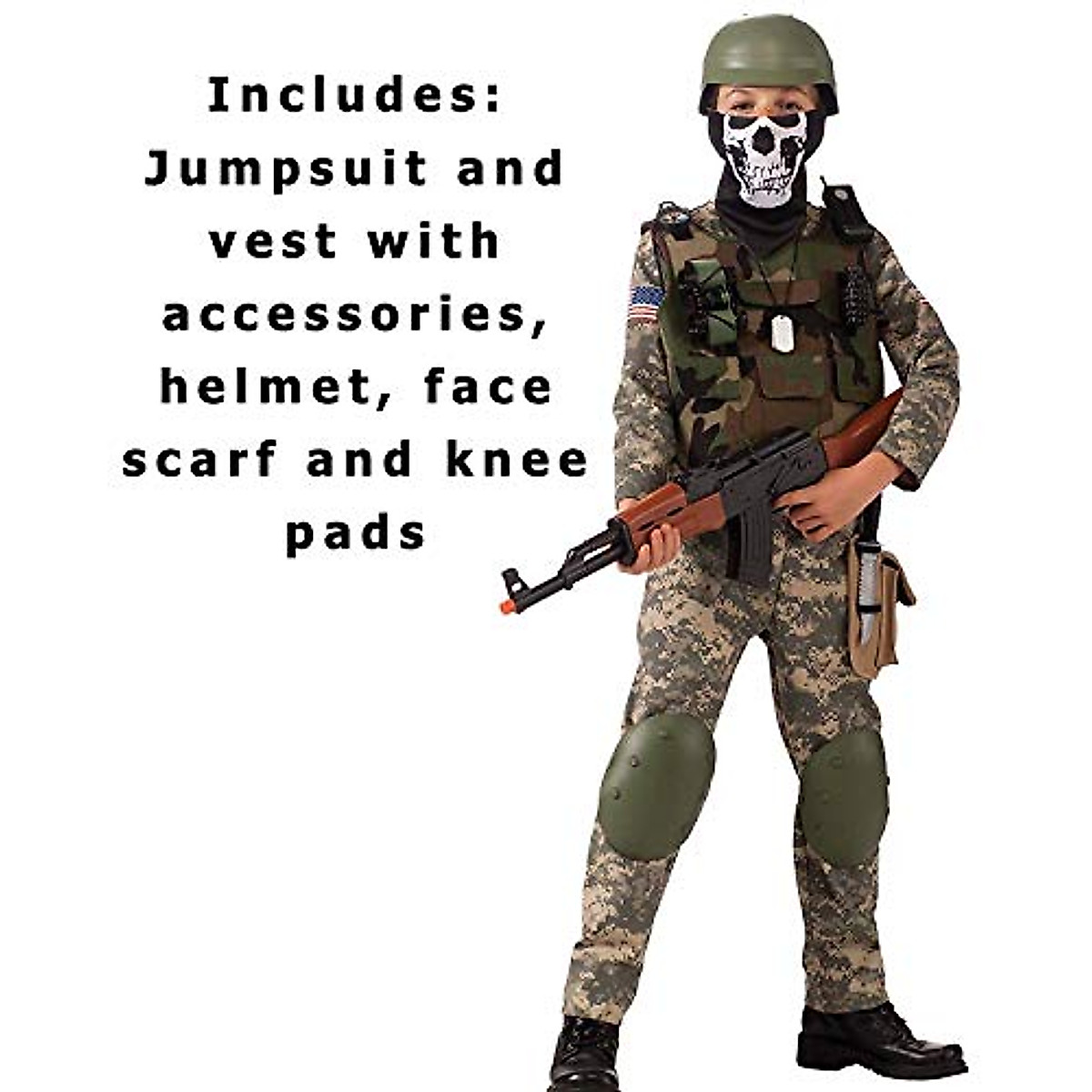 Rubies Child's Camo Trooper Costume, Medium