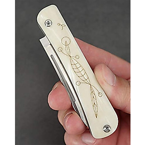 twosun Knives SLIP JOINT M390 Titanium Bone Handle Pocket Folder Knife TS197