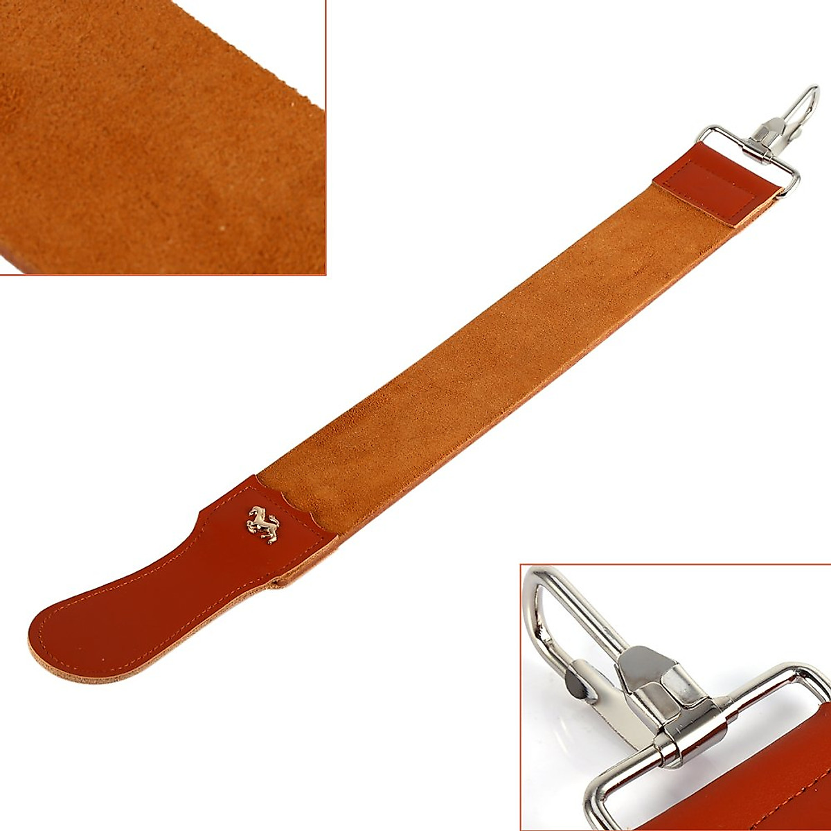 Straight Razor Sharpener Strap Belt,Genuine Leather Razor Folding Knife Shave Knife Strop Leather For Razor Strops Hair-Removal-Razor-Strops Sharpener Sharpening Belt