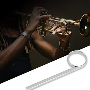 Trumpet Valve, Standard Accessory Alloy Slide Replacement for Trumpets Cornets Silver or Brass Instrument Repair Parts Trumpet Finger Ring